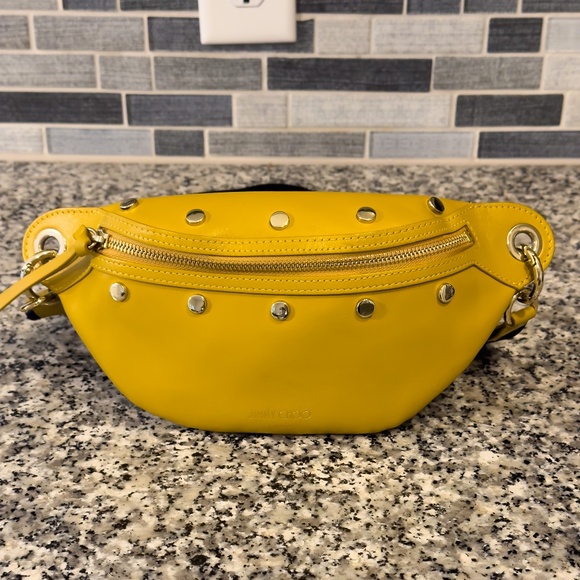 Bags | Jimmy Choo Mustard Yellow Belt Bag | Poshmark